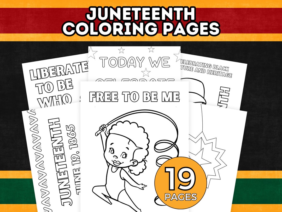 Celebrate Juneteenth Coloring Book for Kids, Juneteenth Activity, Black ...