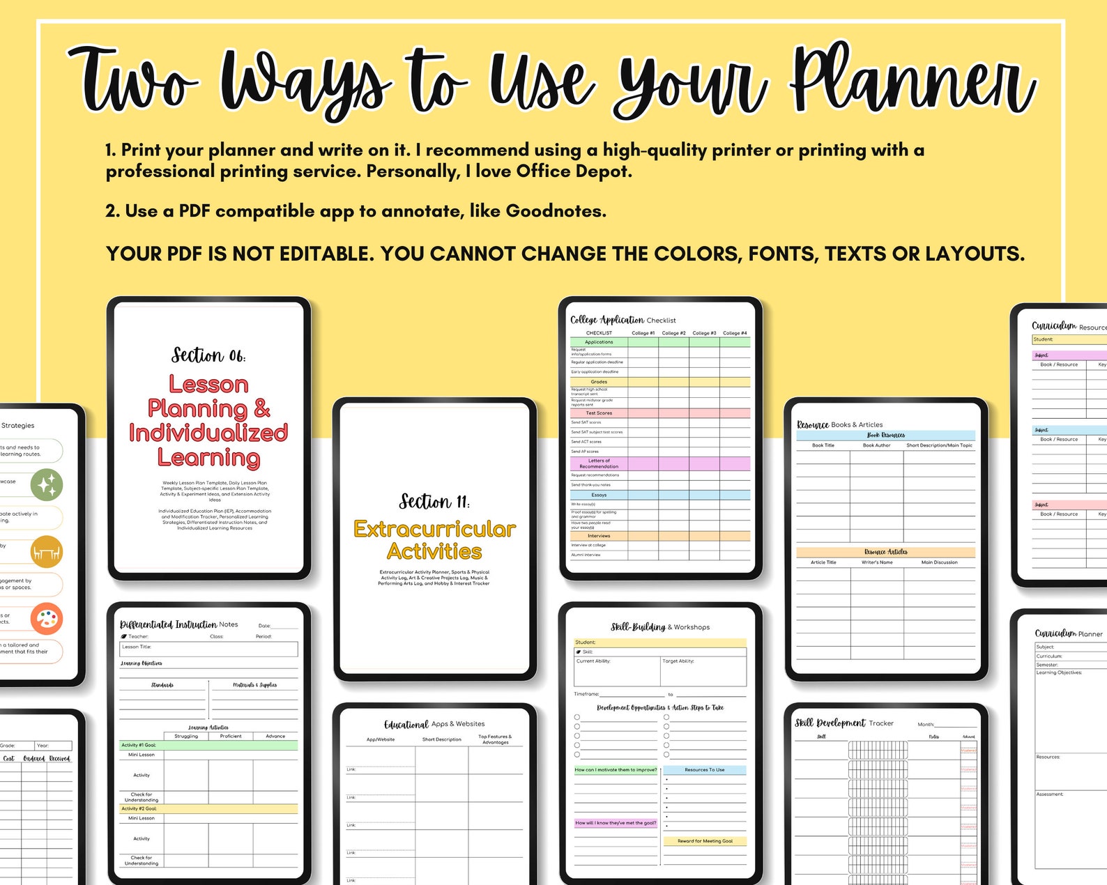 Digital Homeschool Planner for Multiple Kids Printable 2025-2026 ...