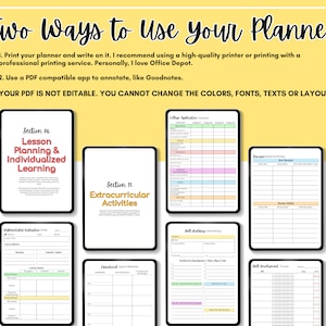 Homeschool Planner Printable 2024-2025, Homeschool Mom Planning Pages ...