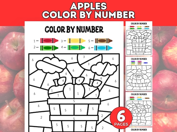 Hojas De Trabajo De Manzanas Para Preescolar