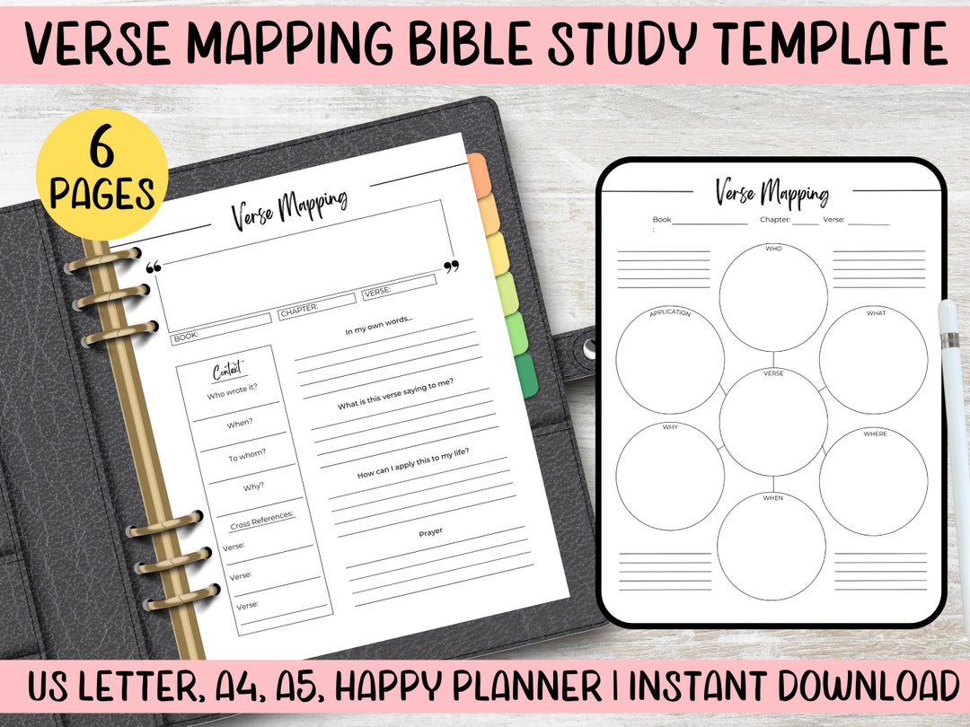 Verse Mapping Bible Verse Mapping Scripture Mapping Bible - Etsy