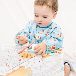 Kids Art Supplies Coloring Kit for Children Placemat With Markers ...