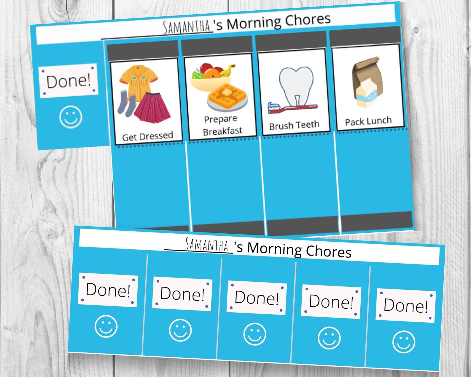 Kids Daily Responsibilities Flip Chart, Printable Daily Routine, Chore ...