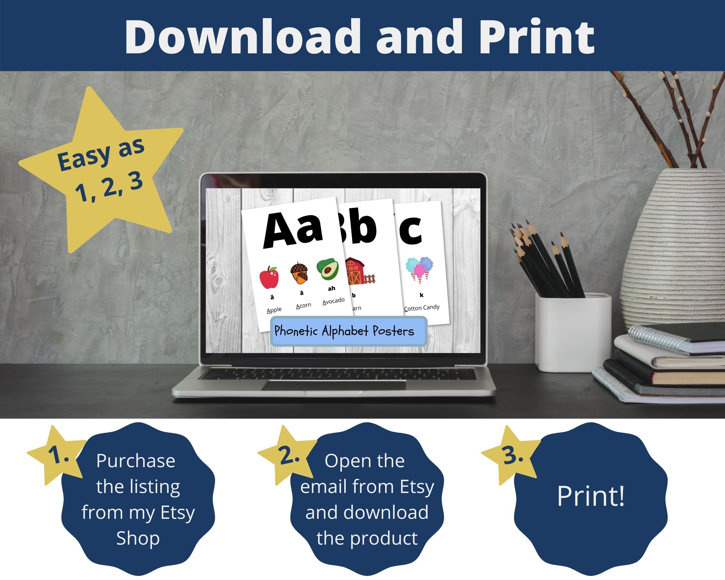 Phonetic Alphabet Posters / Phonics Activities / Alphabet Posters / ABC ...