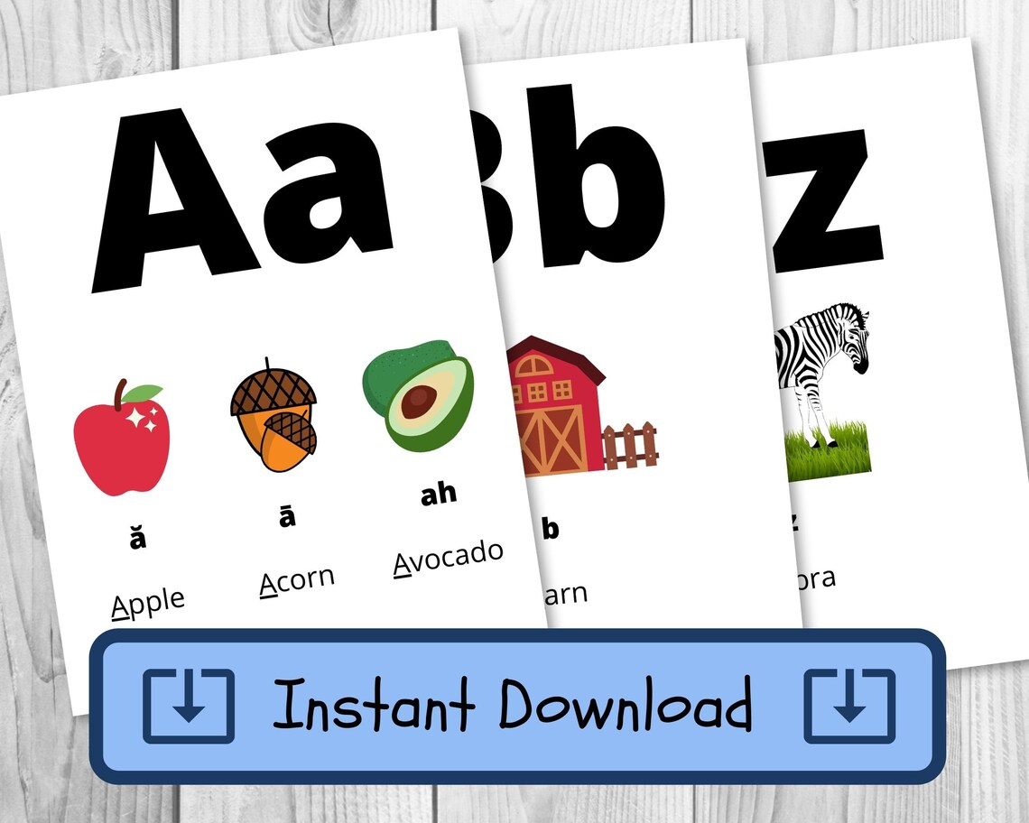 Phonetic Alphabet Flashcards / Phonics Activities / Alphabet Flashcards ...