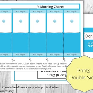 Kids Daily Responsibilities Flip Chart, Printable Daily Routine, Chore ...