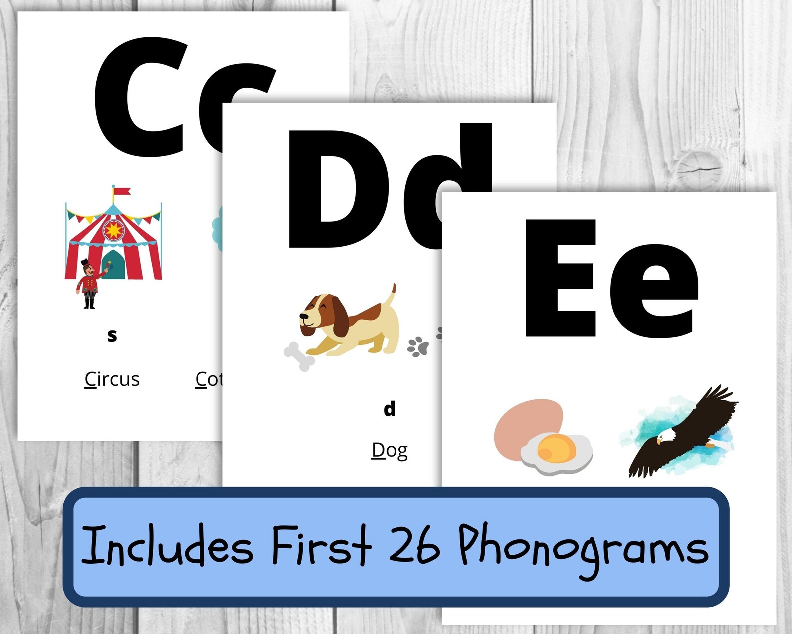 Phonetic Alphabet Flashcards / Phonics Activities / Alphabet Flashcards ...