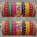 Designer Multi Color Bridal Punjabi Wedding Chuda Set Hand Painted ...
