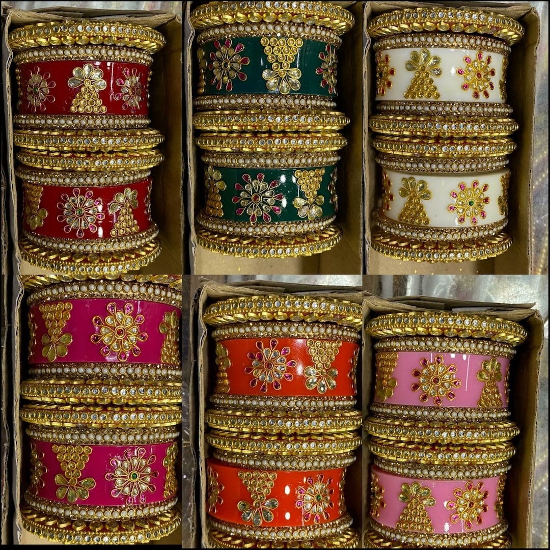 Traditional Rajwadi Small Length Chura in Multiple Color Choices ...