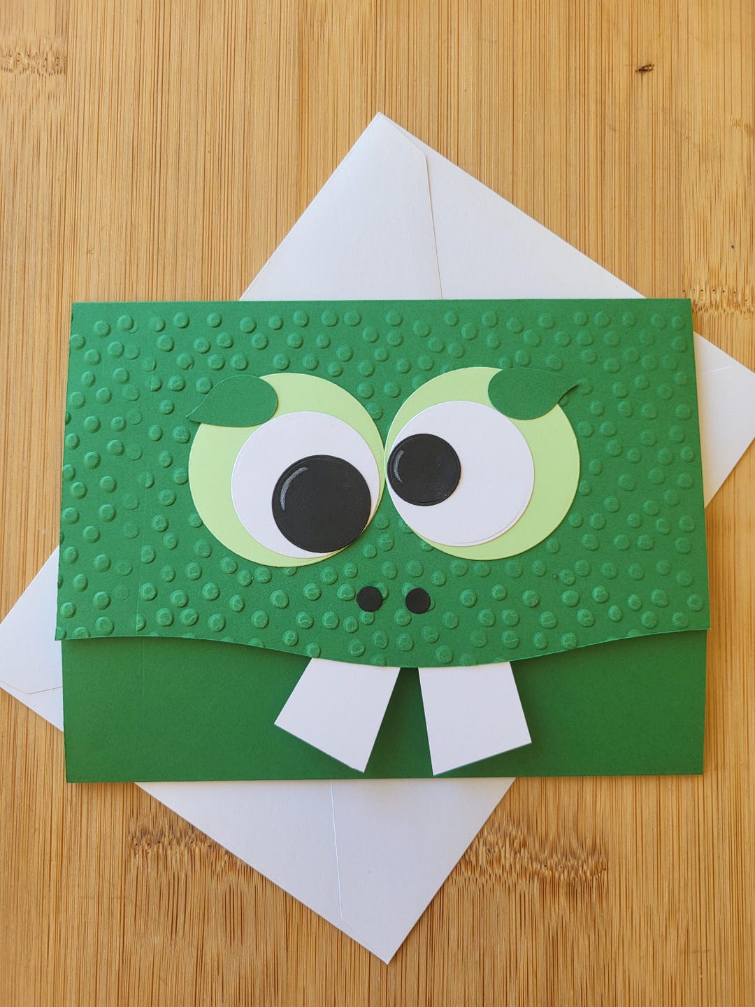 Fun Monster Blank Handmade Card for Any Occasion - Etsy