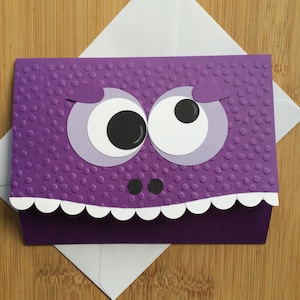 Fun Monster Blank Handmade Card for Any Occasion - Etsy