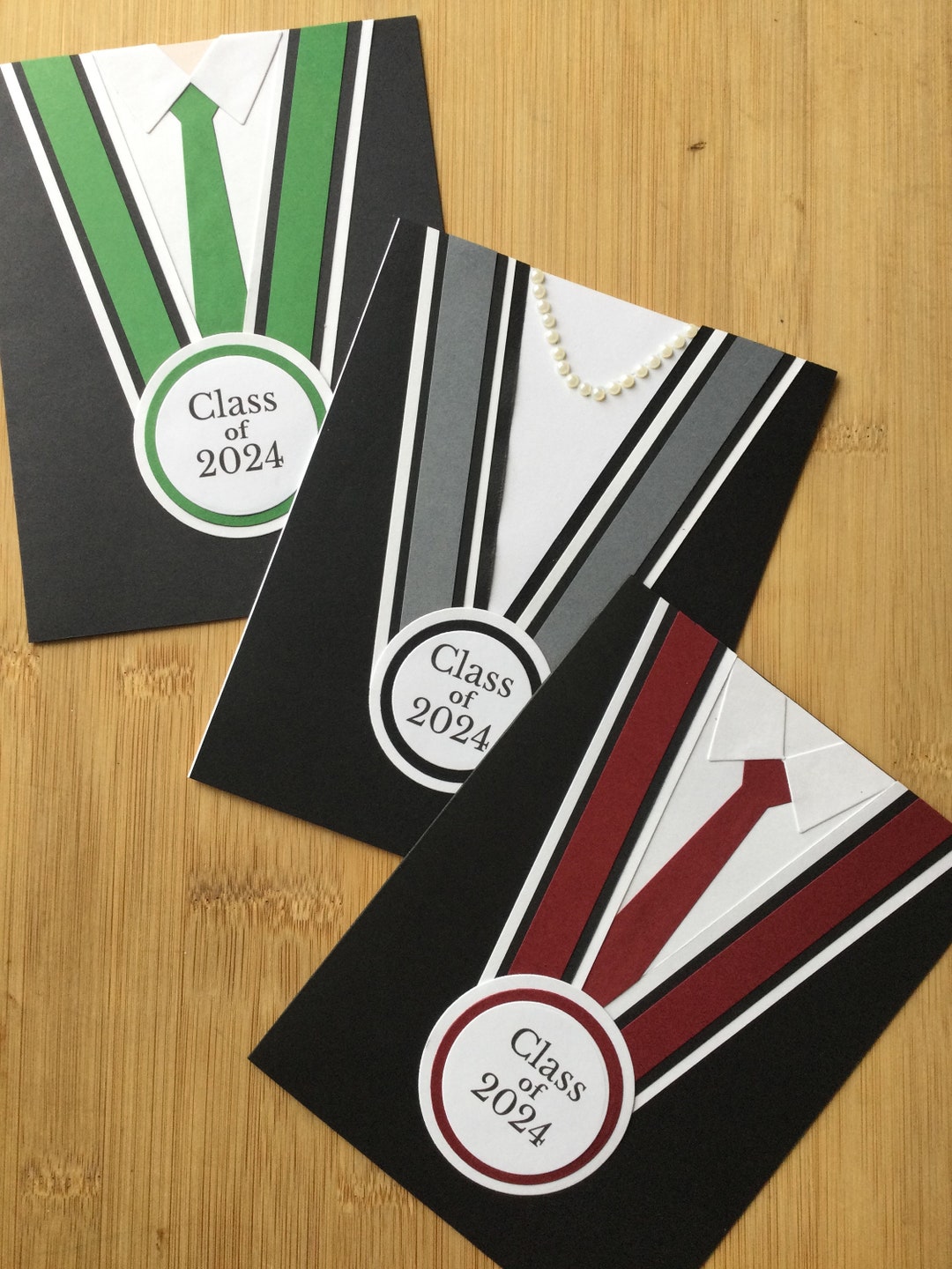 Graduation Card Handmade Class of 2024 on Front Graduating From Grade ...