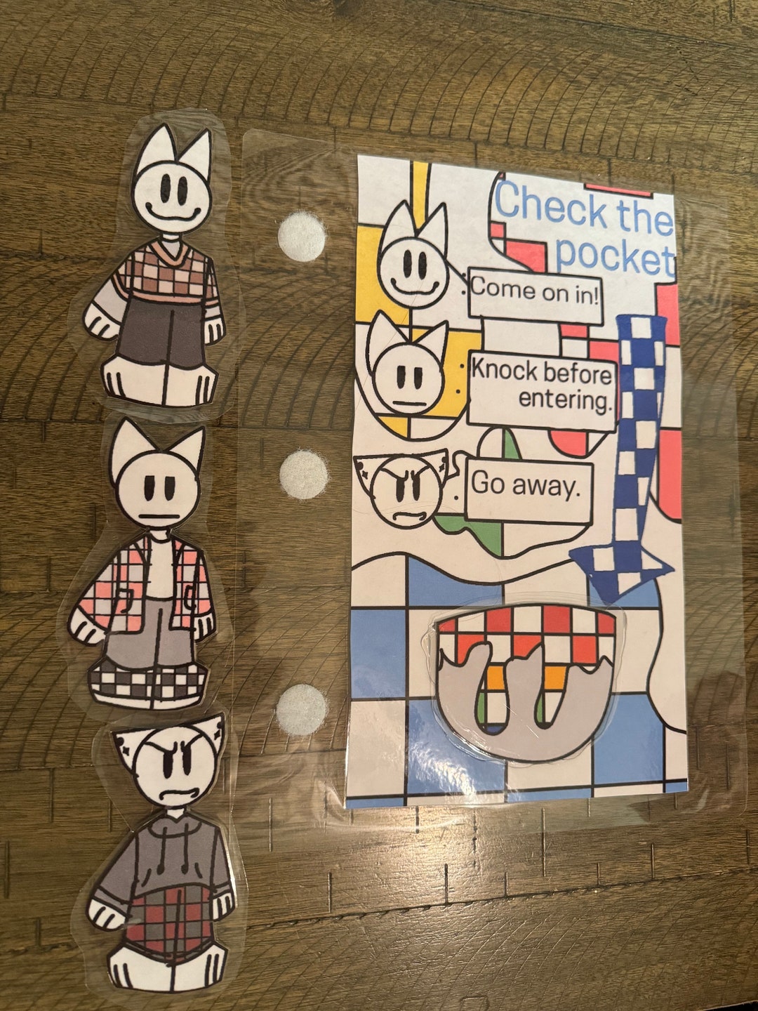 Checkers Cat Door Hanger - Etsy