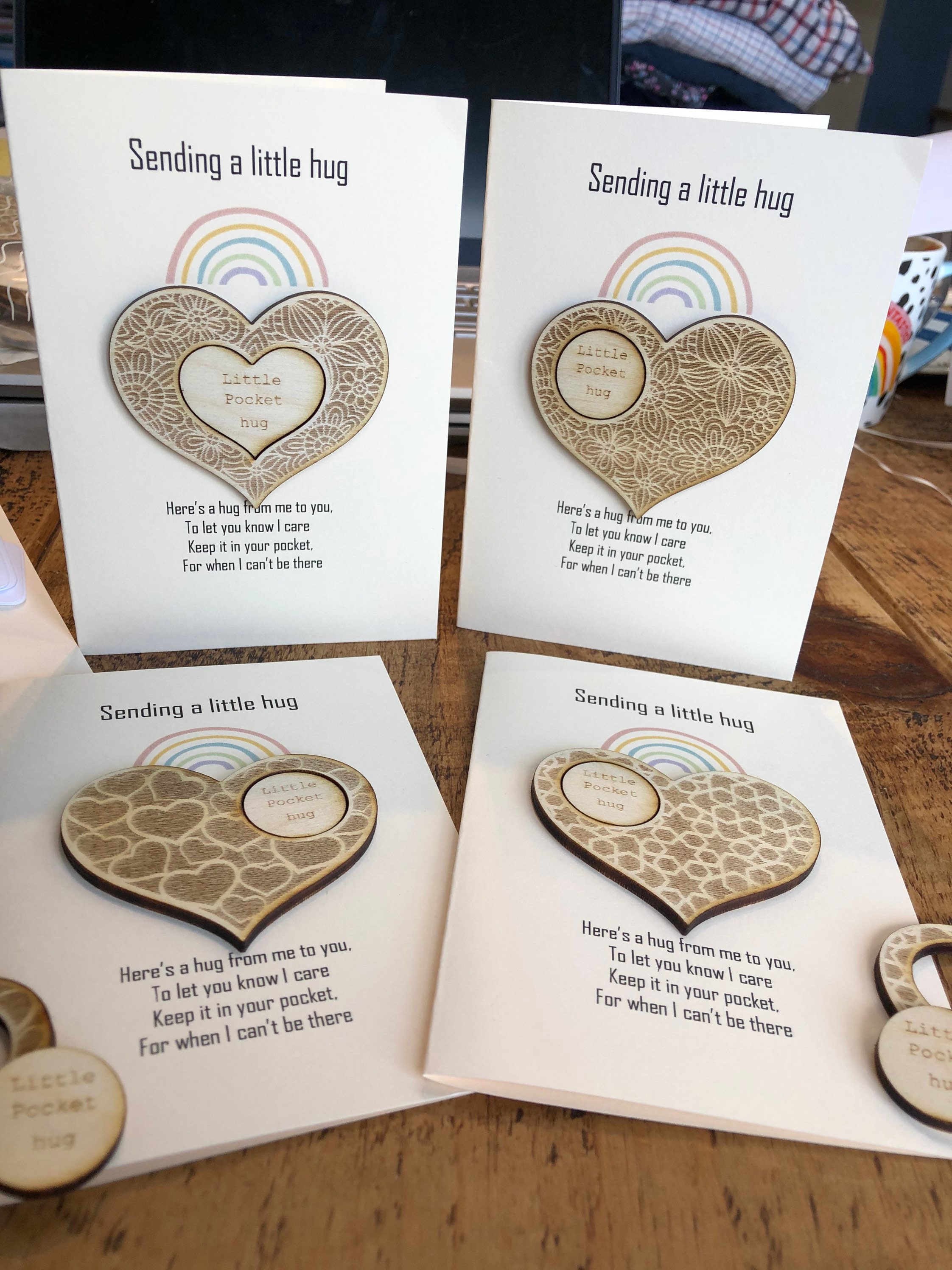 Little Pocket Hug Send a Hug in the Post With a Message to a | Etsy UK