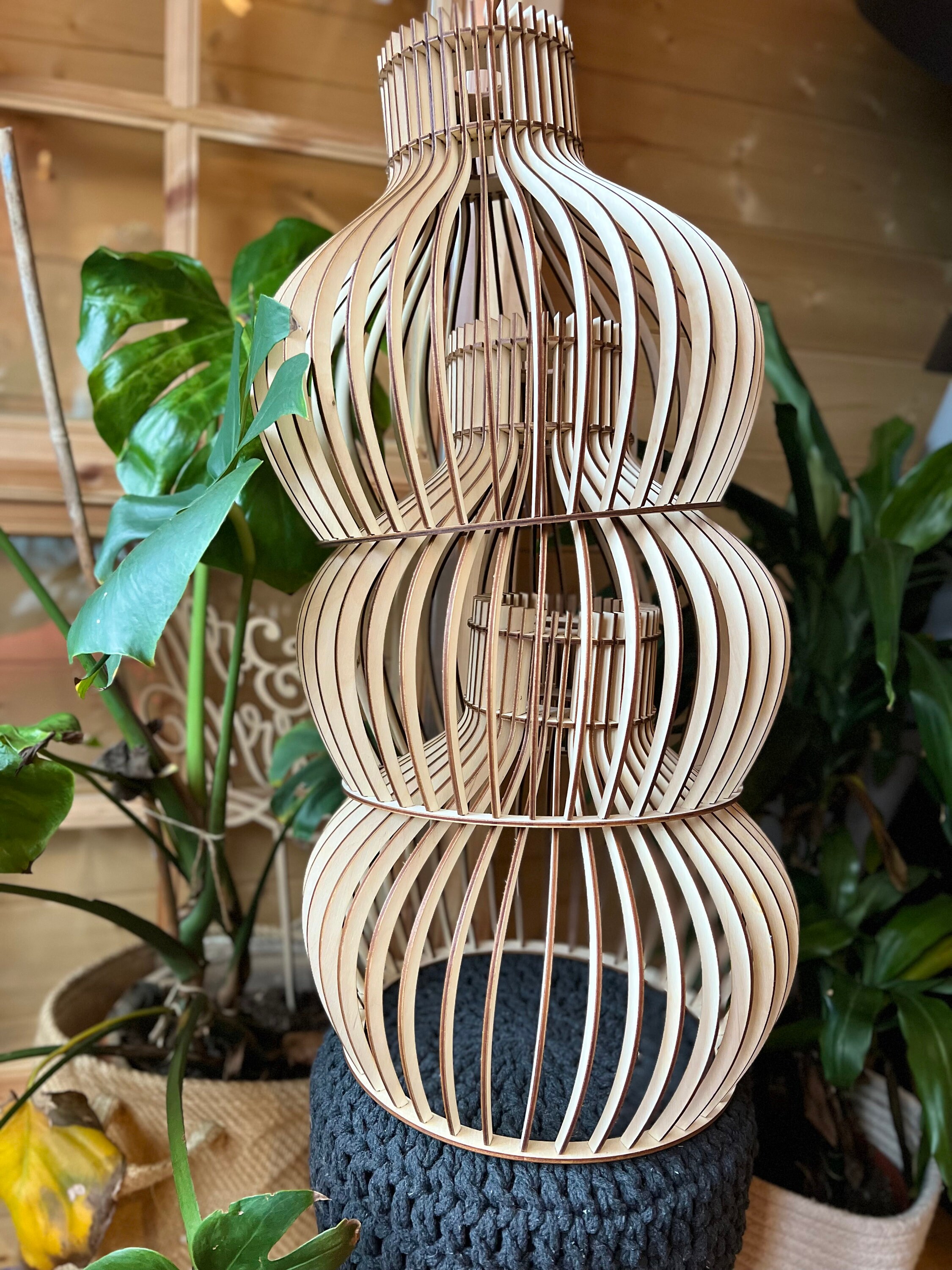 Round Shade Design. Laser Cut Wooden Scandinavian Style - Etsy UK