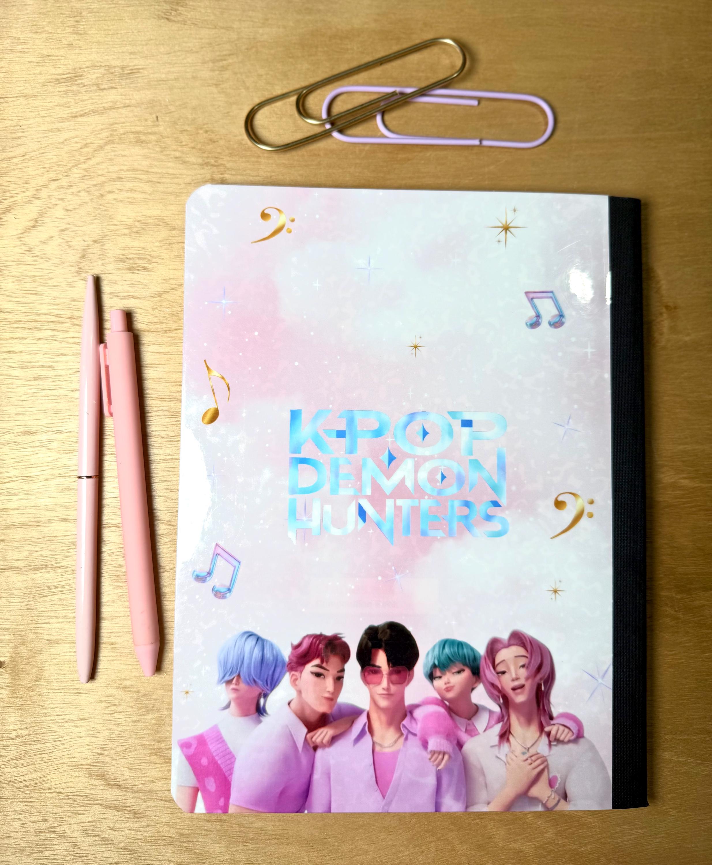 Kpop Demom Hunters Composition Notebook, Huntrix, Custom Made Notebook ...