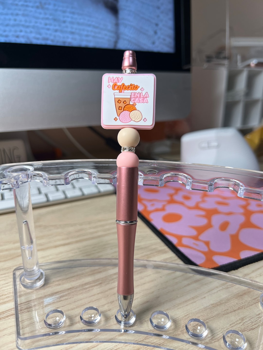 Pan Dulce, Mexican Bread, Concha Beaded Pen, Cafe Con Pan Pen, Beaded ...