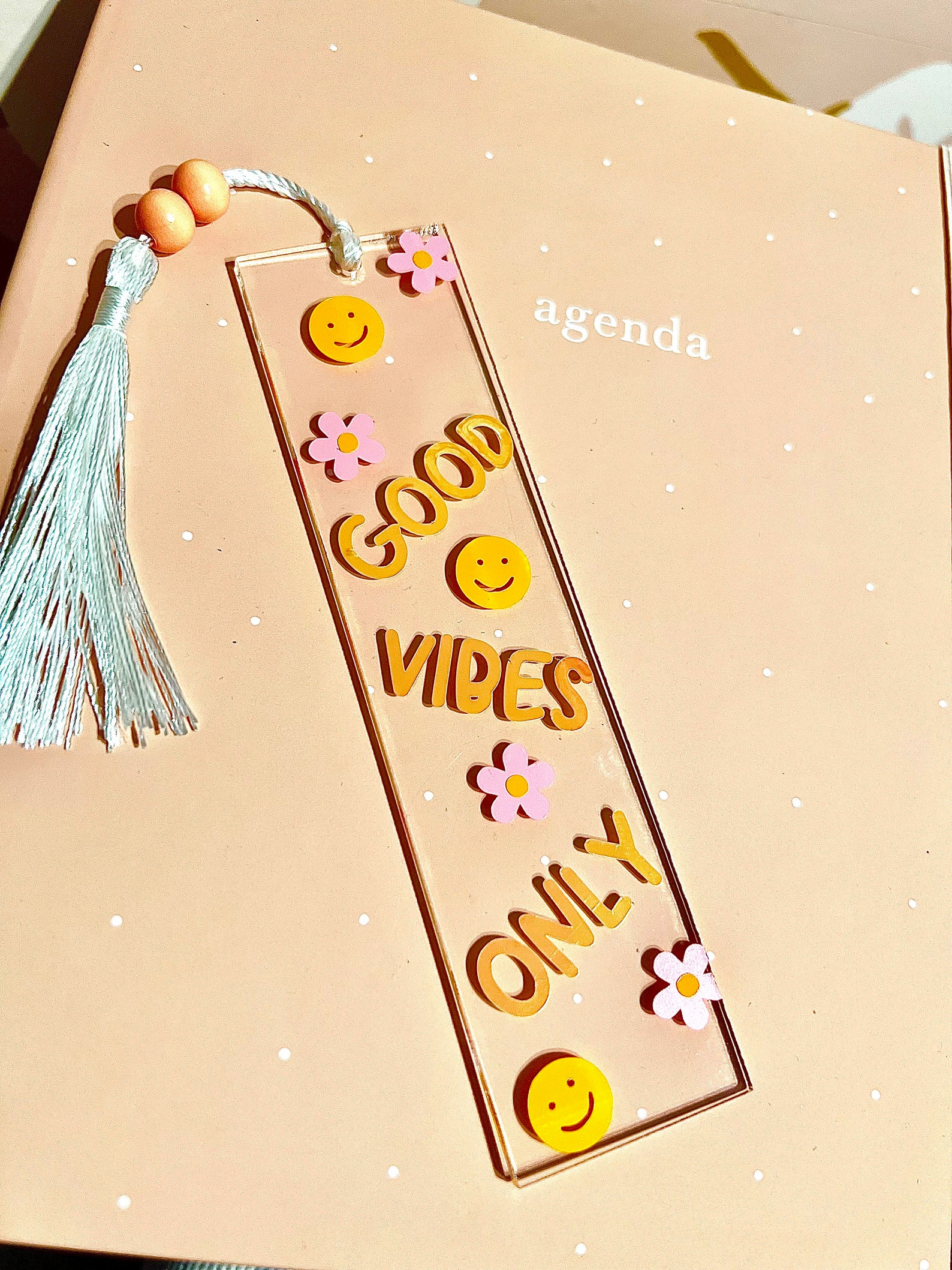 Acrylic Bookmark Rainbow Bookmark Book Lover Boho Bookmark - Etsy