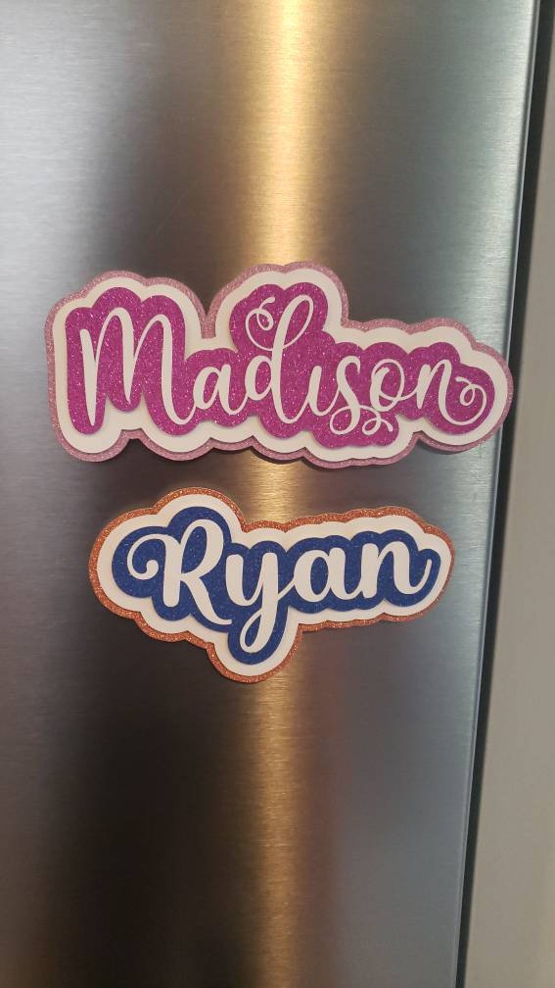 Custom 3d name magnets locker magnets | Etsy