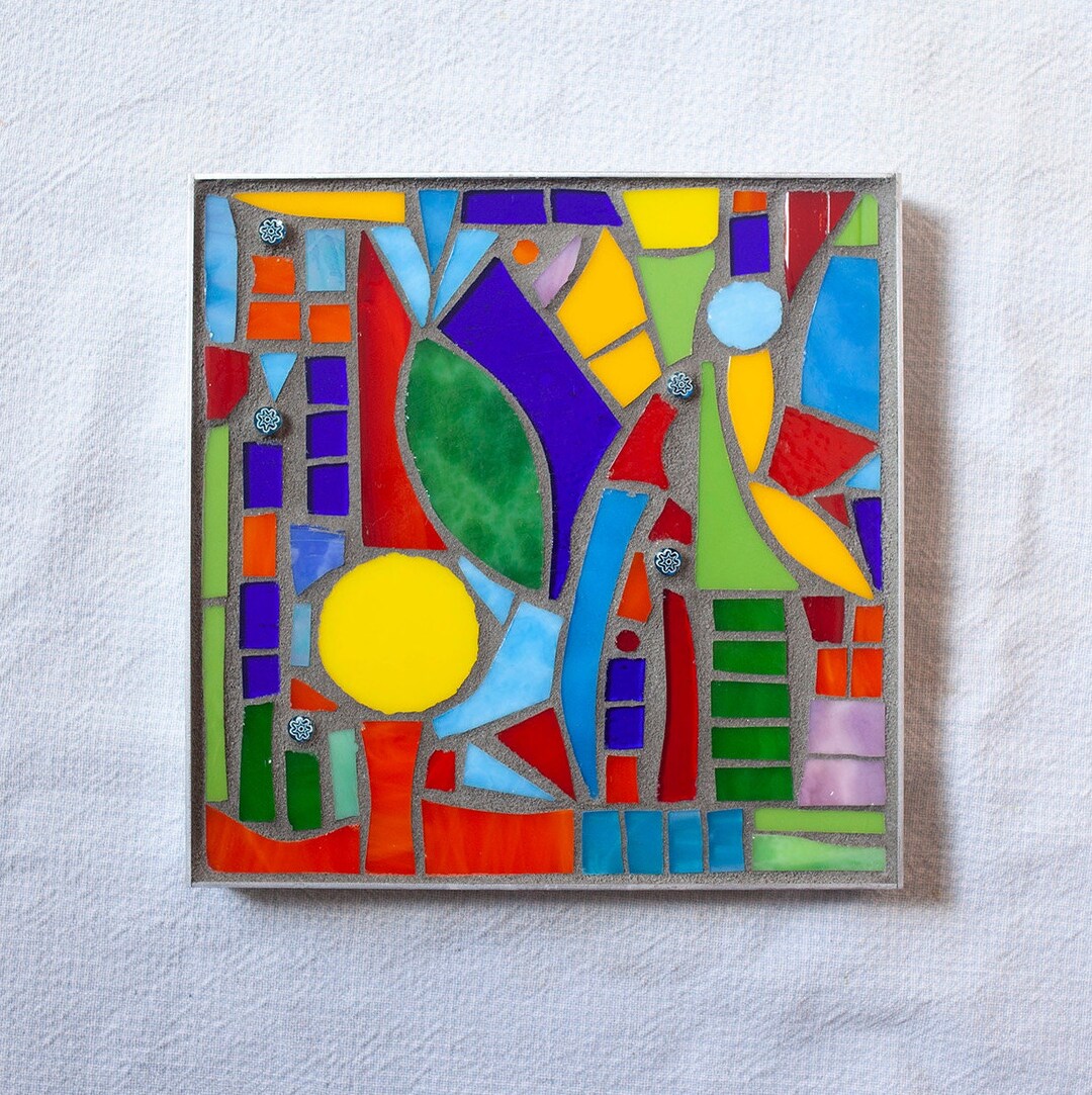 Abstract Mosaic, Small Abstract Art, Mosaic Wall Art, Small Mosaic ...