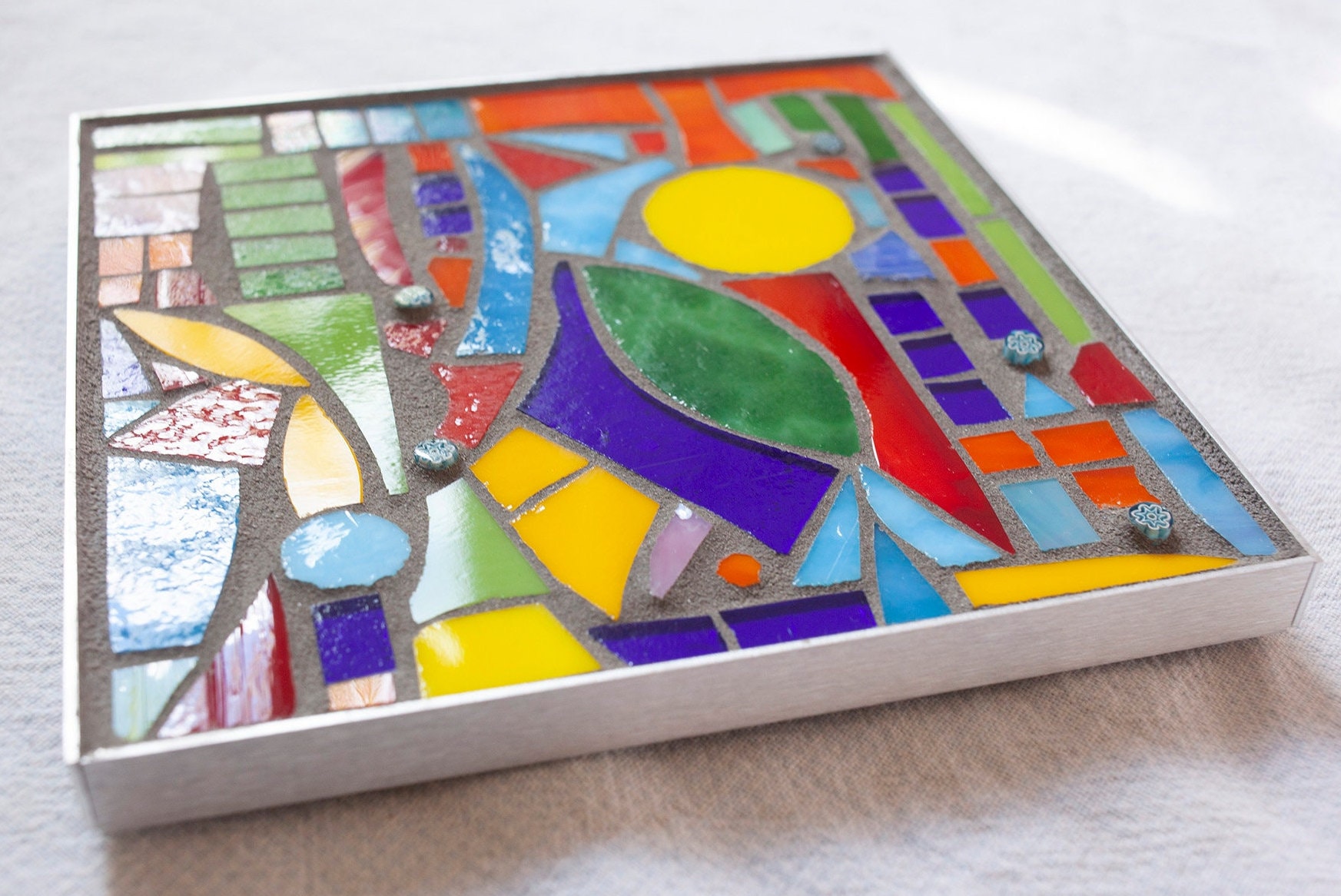 Abstract Mosaic, Small Abstract Art, Mosaic Wall Art, Small Mosaic ...