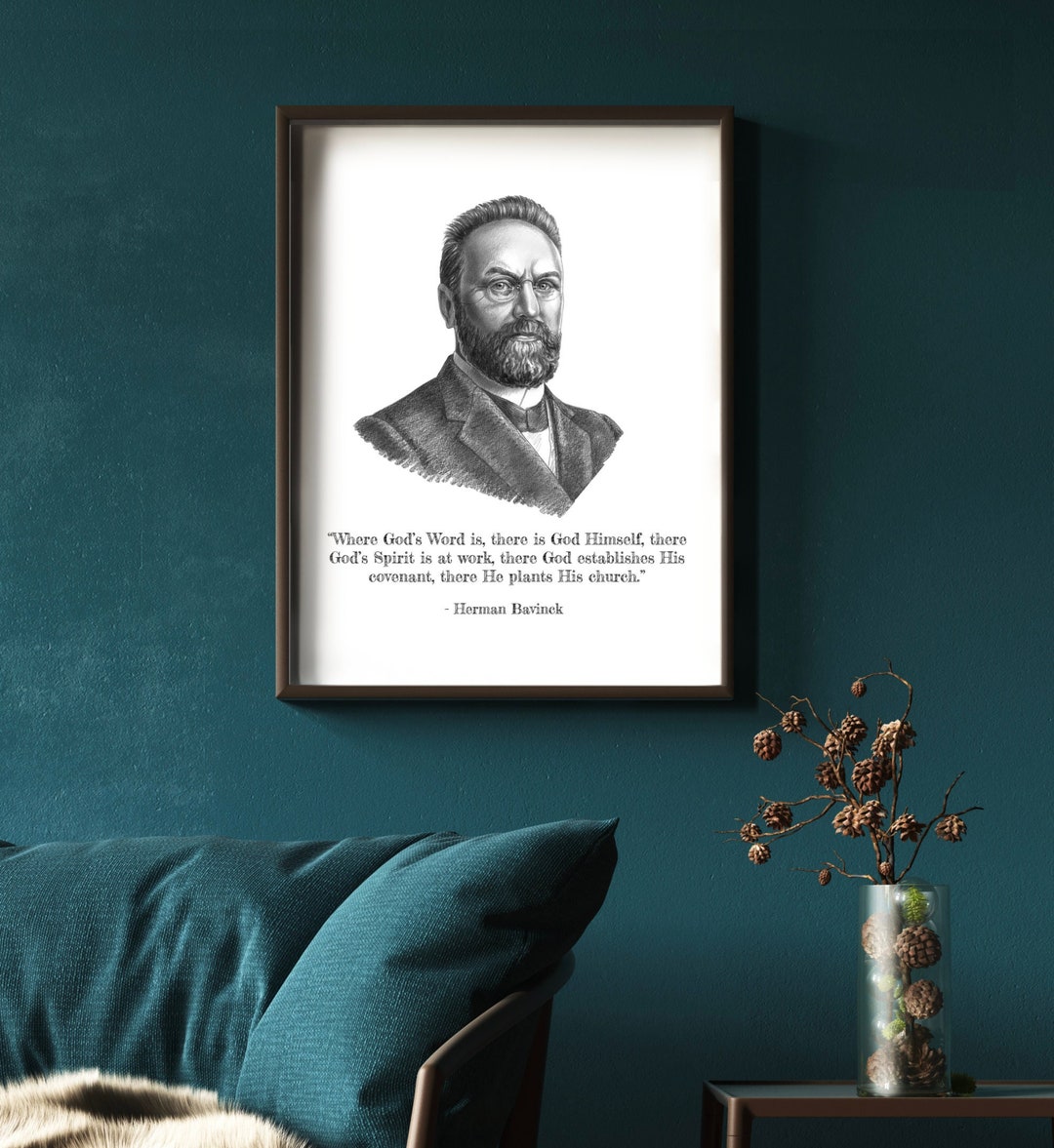 Herman Bavinck & Quote, Portrait Sketch, Art, Reformed Theology ...