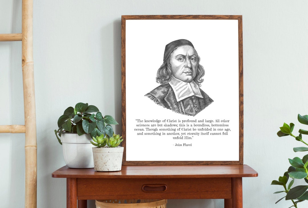 John Flavel & Quote, Portrait Sketch, Art, Reformed Theology. - Etsy
