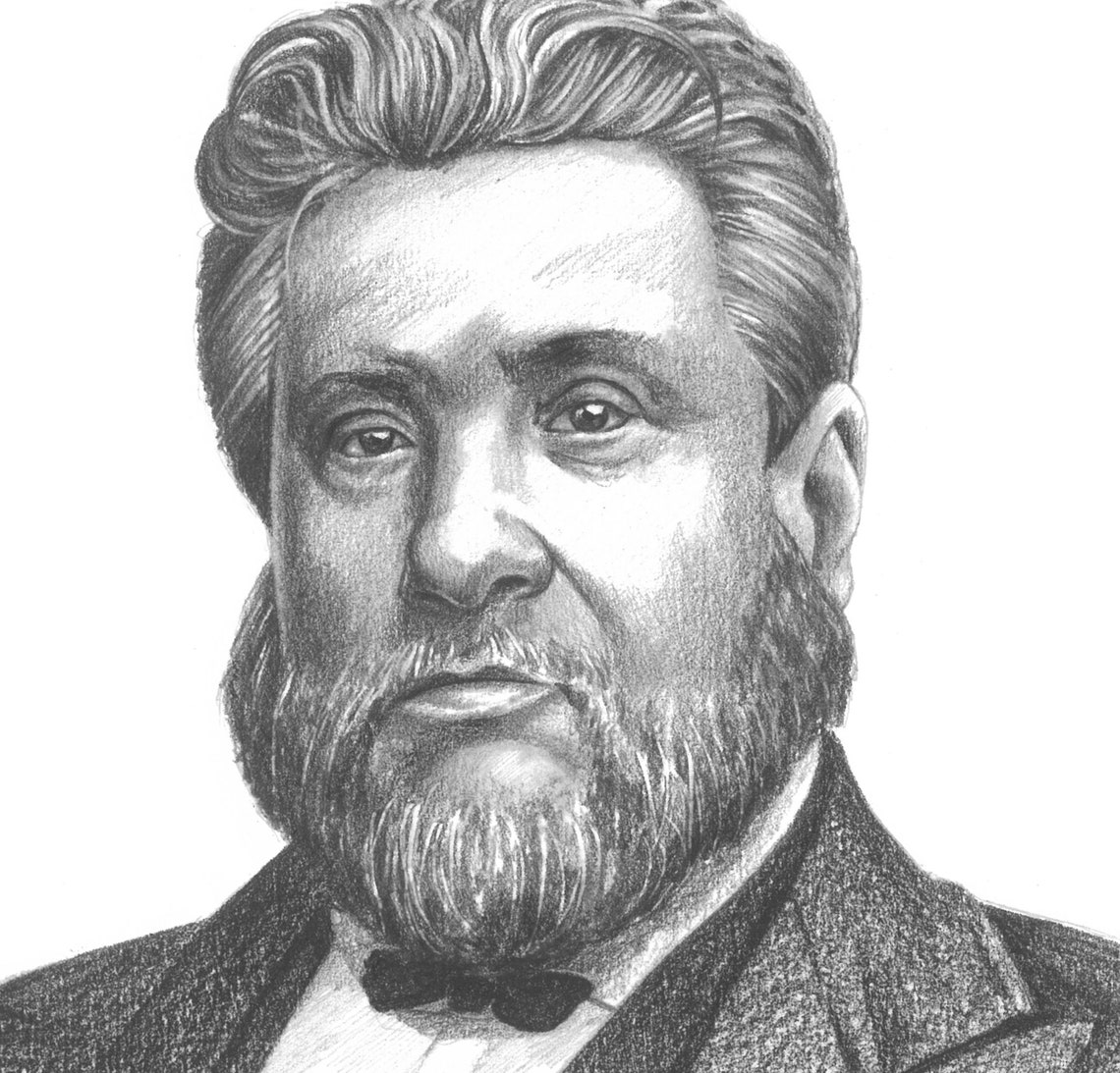 Charles Spurgeon & Quote, Portrait Sketch, Art, Reformed Theology. - Etsy
