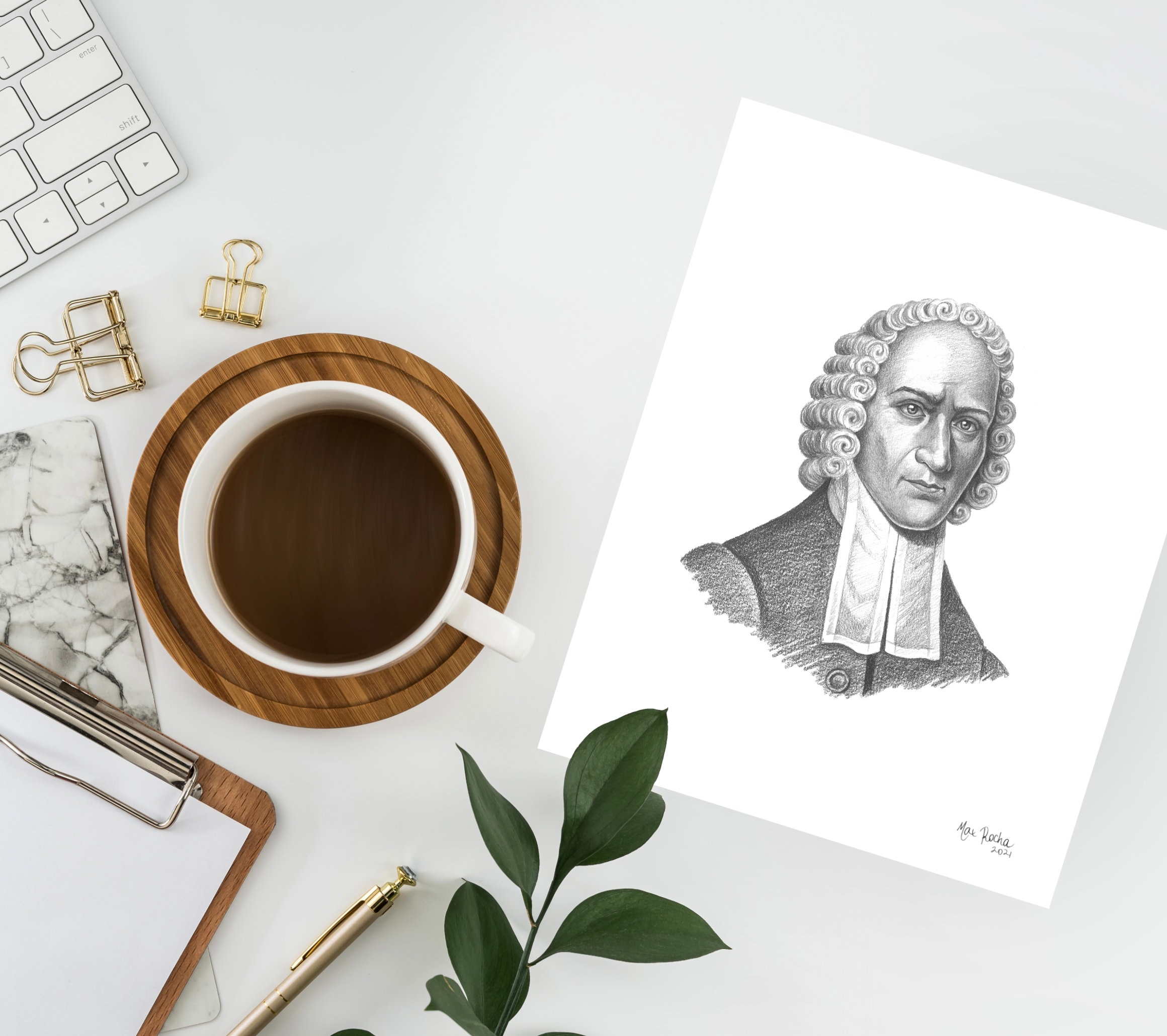Jonathan Edwards Portrait Sketch Art Reformed Theology. - Etsy