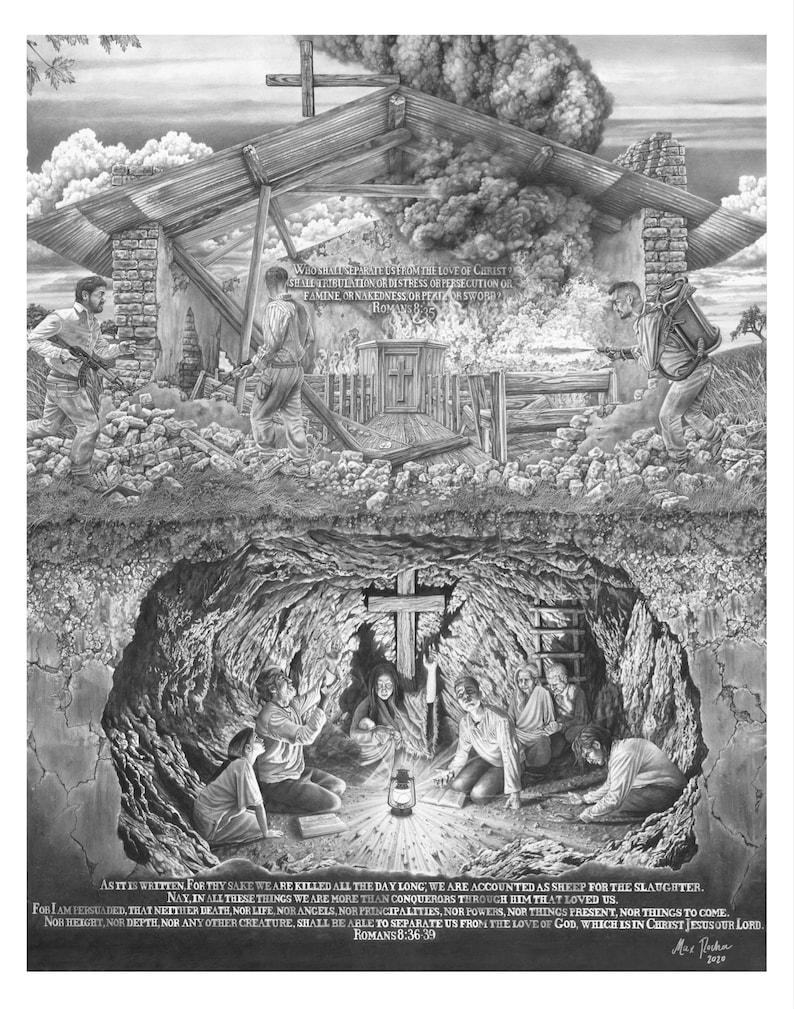 God's Faithfulness, Christian Art, Scripture, Romans 8, Hyper Realistic ...