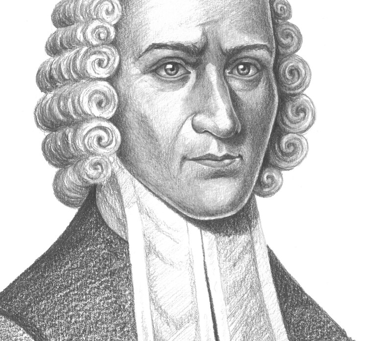 Jonathan Edwards Portrait Sketch Art Reformed Theology. - Etsy