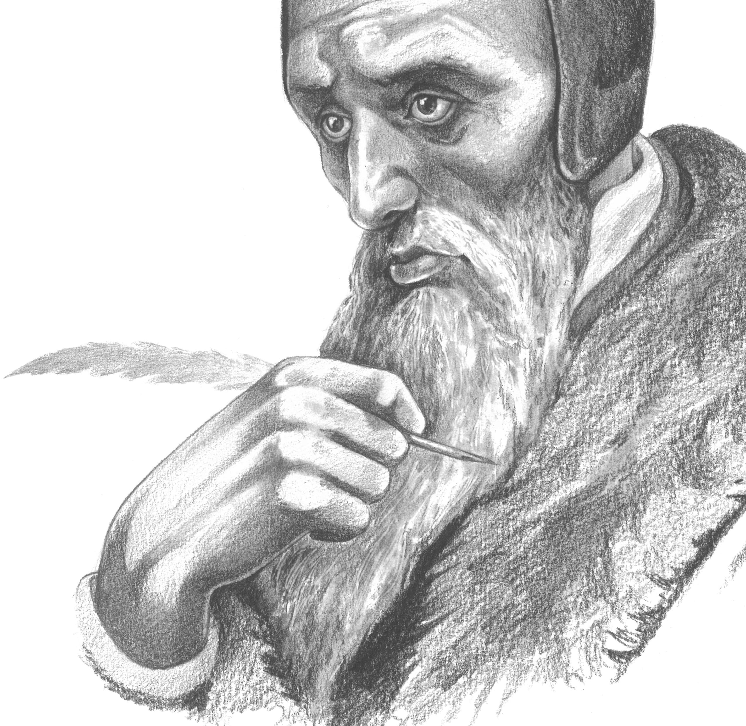 John Calvin & Quote Portrait Sketch Art Reformed Theology. - Etsy