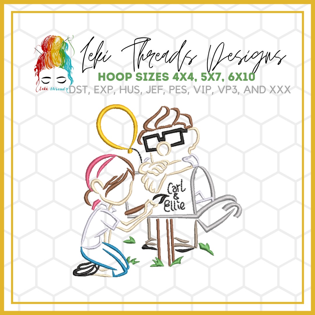 Cute Couple Embroidery Design, Machine Embroidery, Valentine Embroidery ...