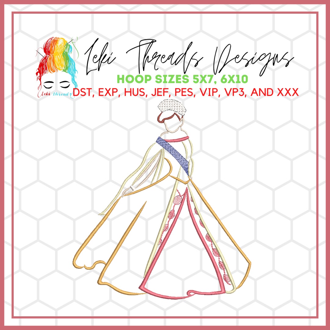 Royal Princess Anya Embroidery Design (digital Design File) - Etsy