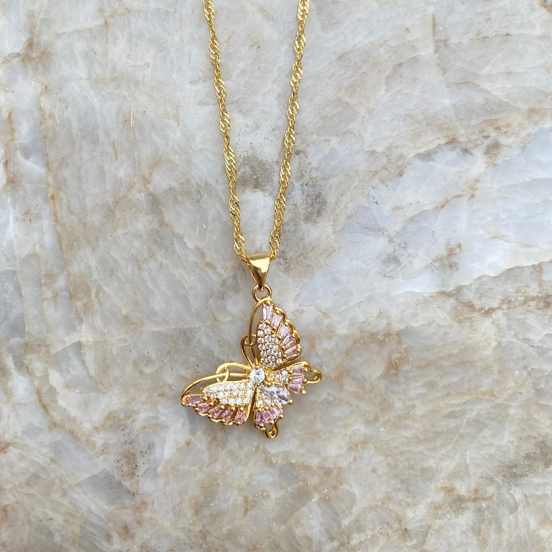 Butterfly Necklace - Etsy