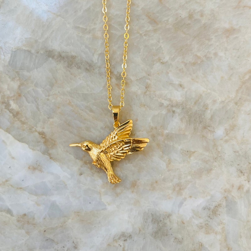 Hummingbird Necklace - Etsy