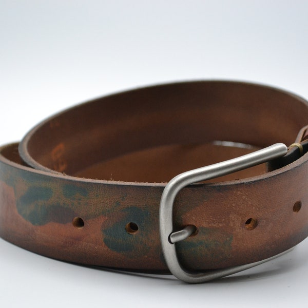 Hand Painted Leather Belt - Etsy
