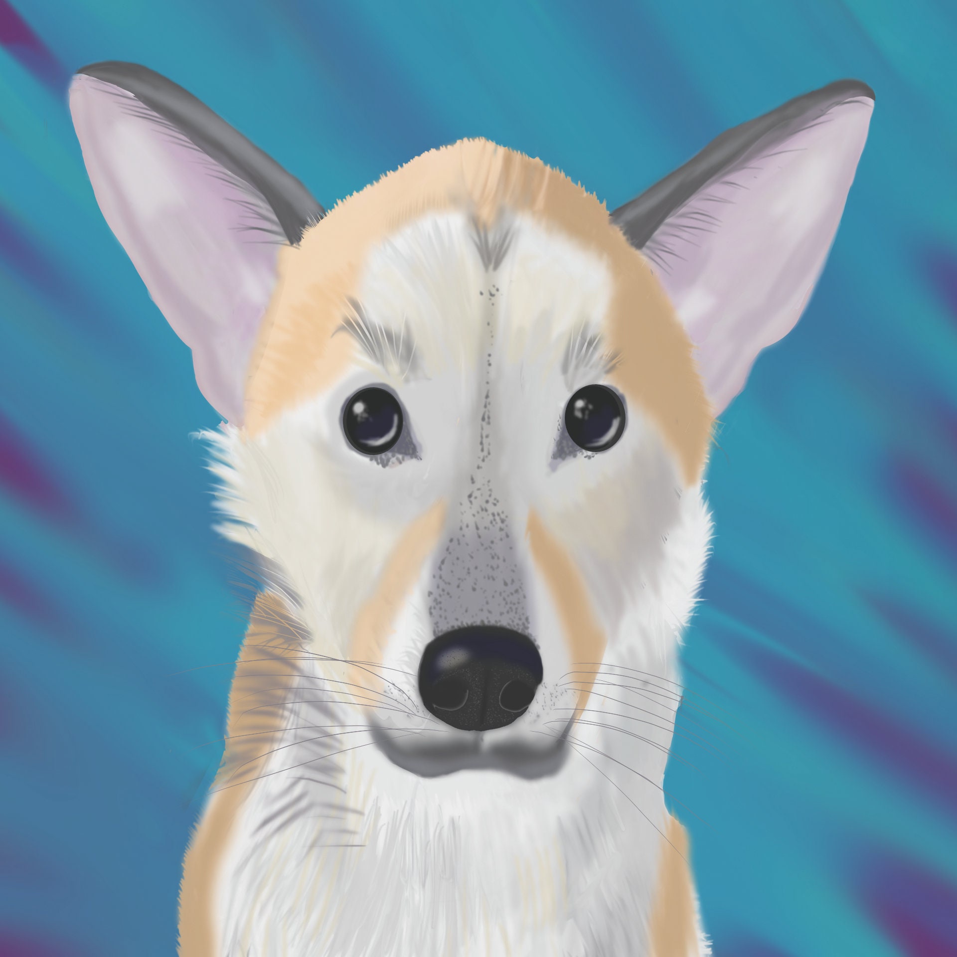 Drawing & Illustration Cute Custom Digital Pet Portrait Commissions ...
