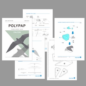 Falcon,peregrine Bird Paper Craft,3d Low Polygonal Paper Sculpture ...