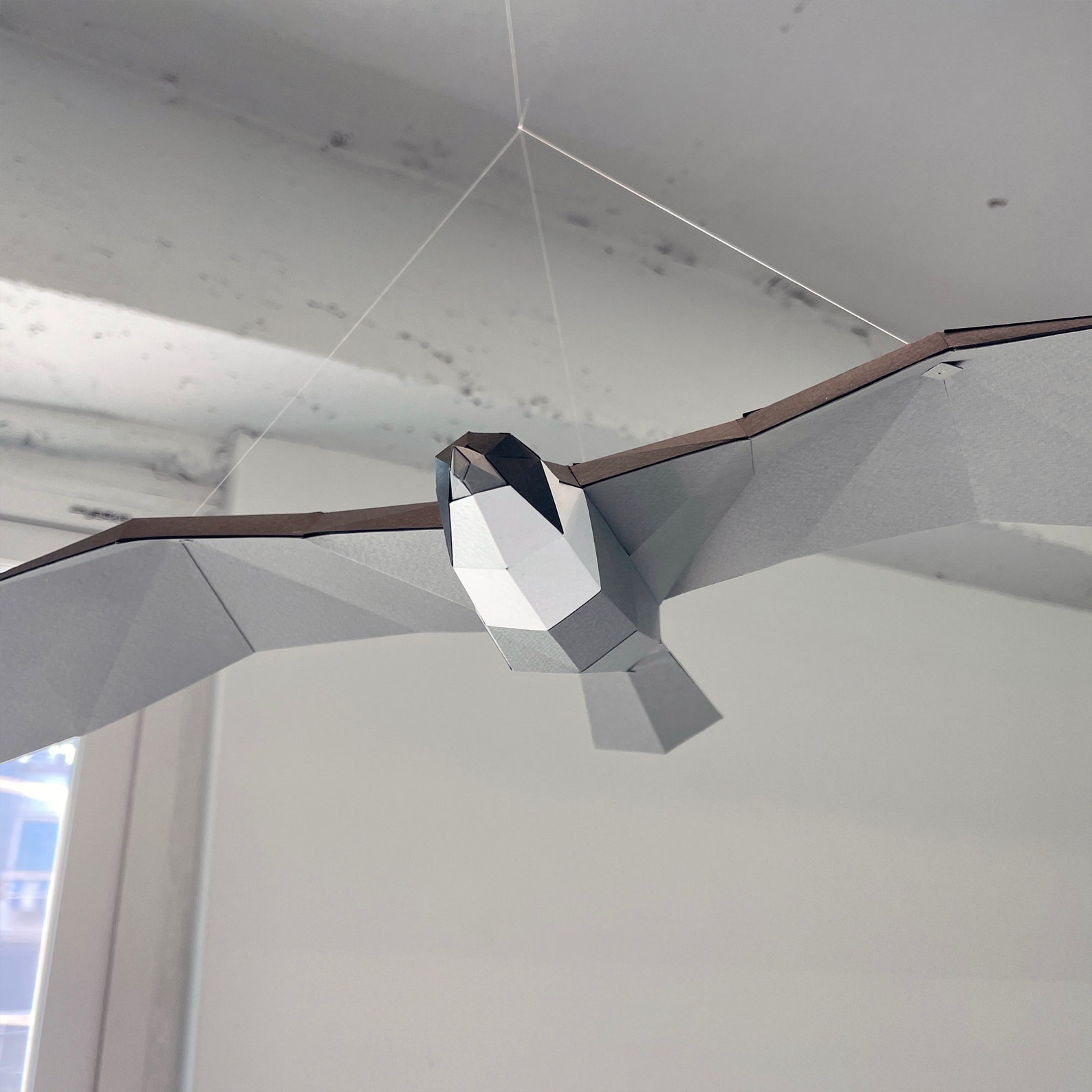 Falcon,peregrine Bird Paper Craft,3d Low Polygonal Paper Sculpture ...