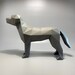 Labrador Retriever Dog Paper Craft, 3D Low Polygonal Paper Sculpture ...