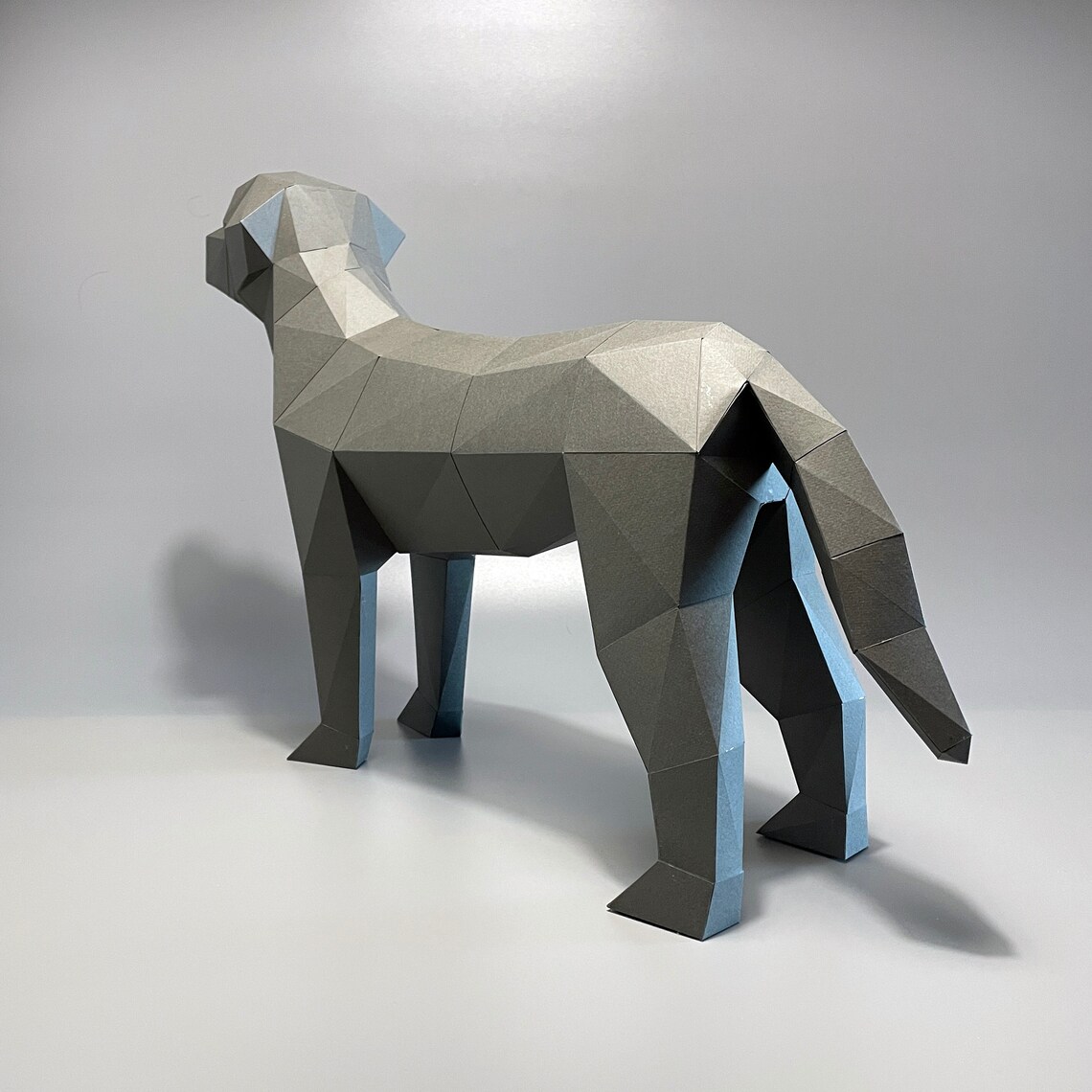 Labrador Retriever Dog Paper Craft 3D Low Polygonal Paper - Etsy