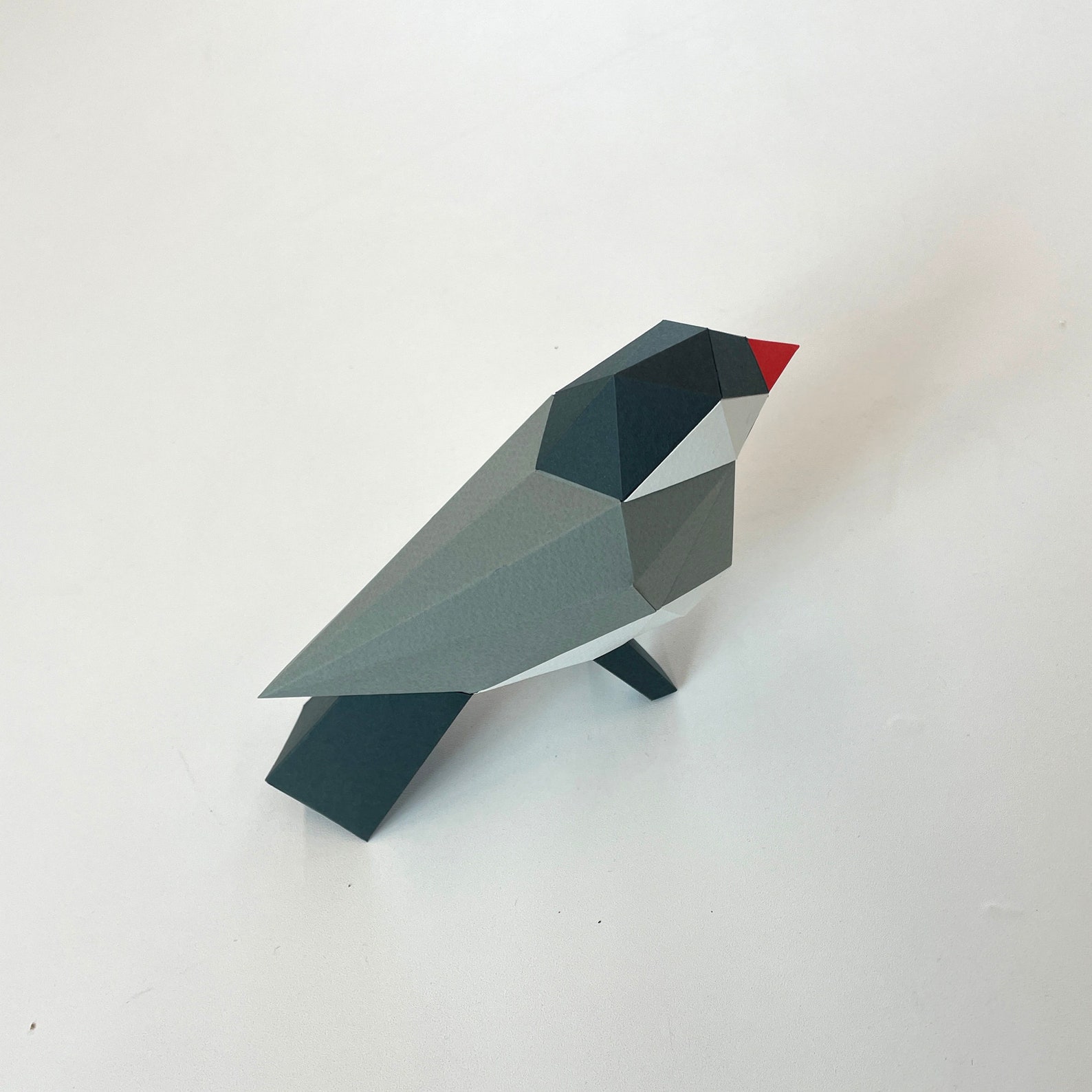 Java Sparrow, Bird Paper Craft,3d Low Polygonal Paper Sculpture ...