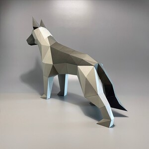 German Shepherd Dog Paper Craft,3d Low Polygonal Paper Sculpture ...