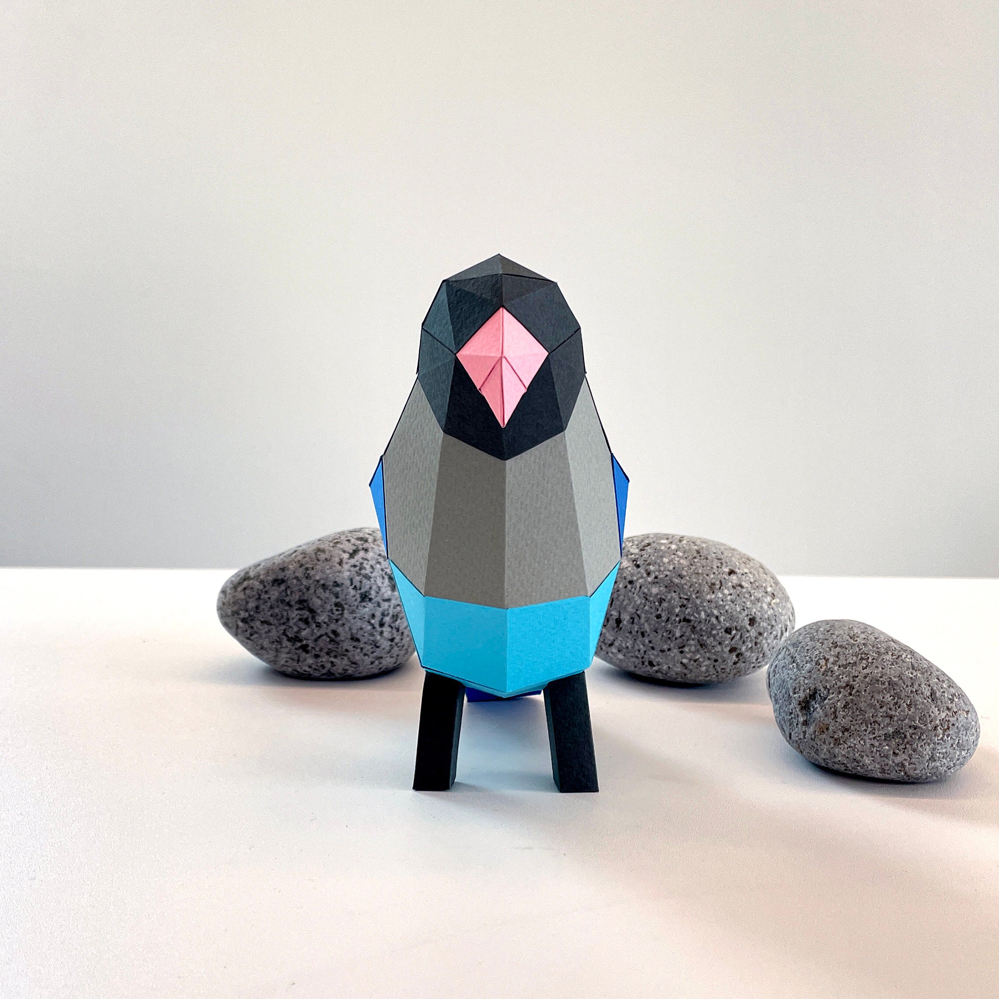 Lovebird, Bird Paper Craft,3d Low Polygonal Paper Sculpture, Digital ...