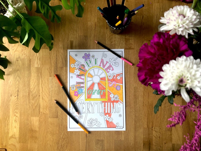 Adult Colouring in / Coloring Page / Hobby for Mindfulness / Charity ...