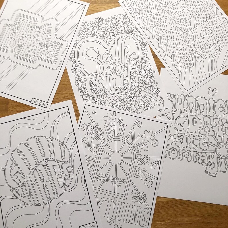 Adult Colouring in / Coloring Page / Hobby for Mindfulness / Charity ...