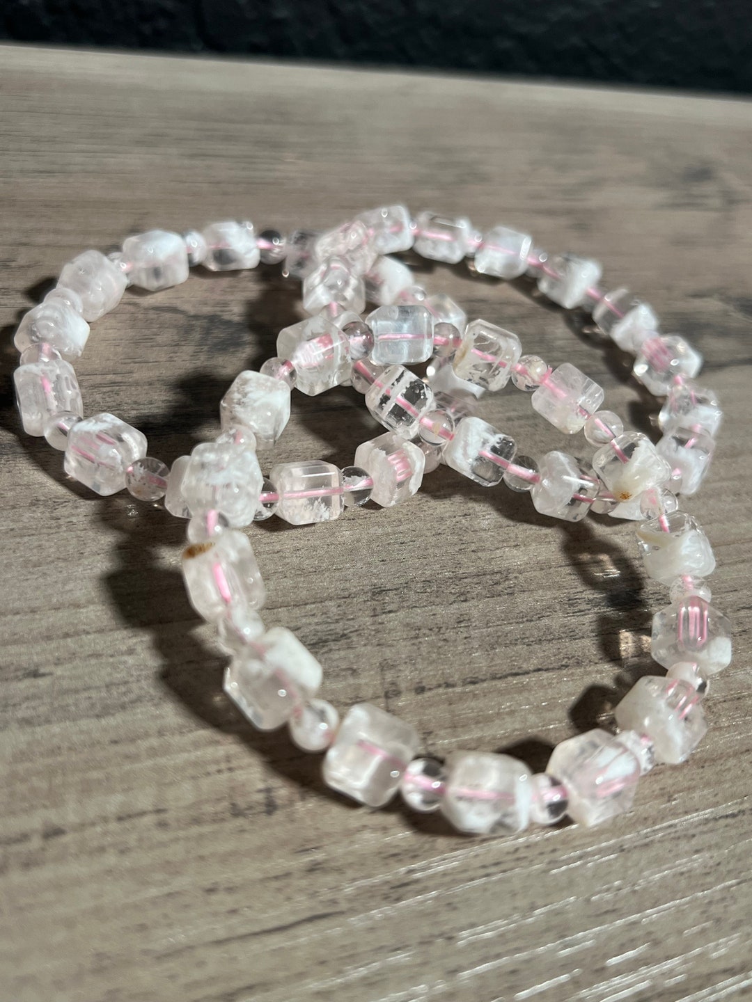 7in Phantom Quartz Cube Bracie - Etsy