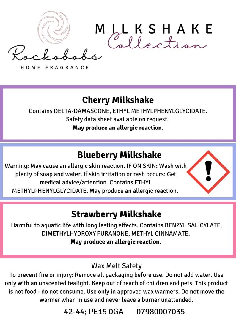 Rockobobs Home Fragrance Milkshake Collection - Etsy