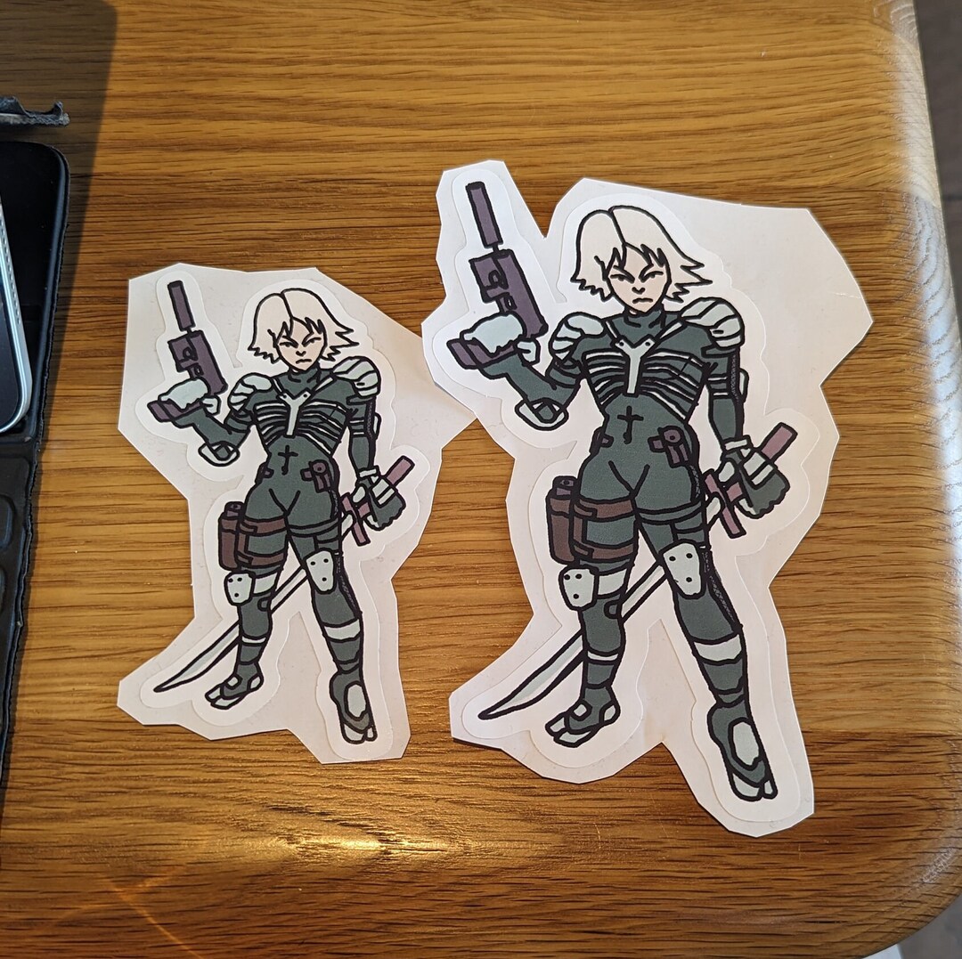 MGS2 Raiden Die-cut Sticker - Etsy
